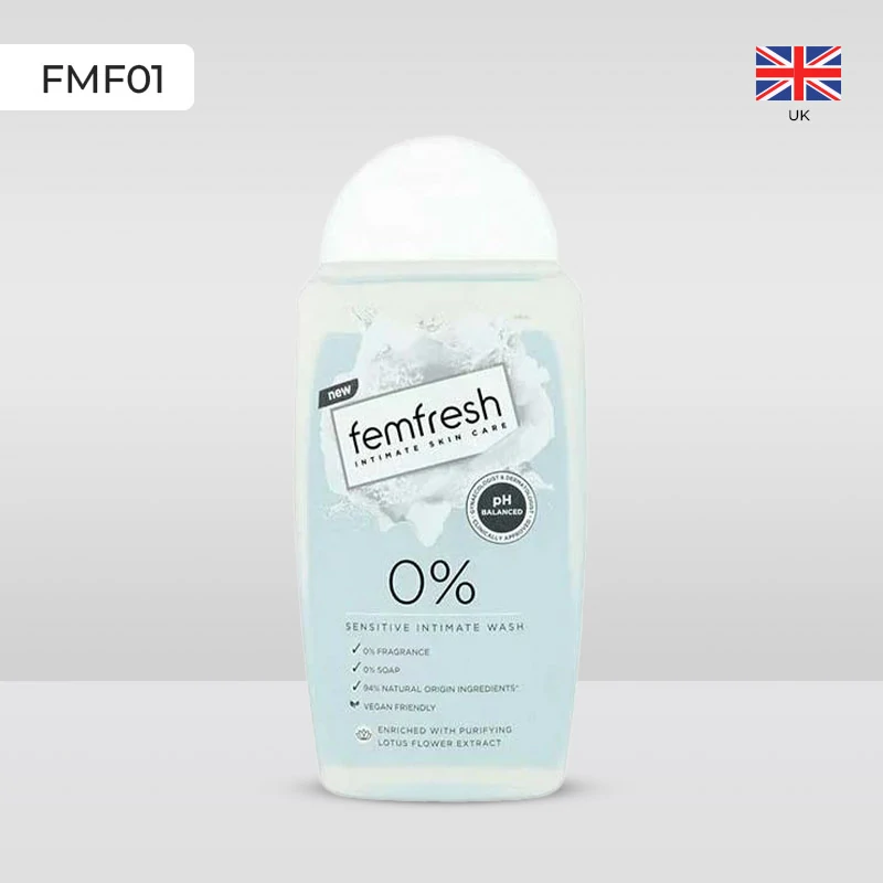 Femfresh 0% Sensitive Intimate Wash 250ml – Gentle Feminine Care