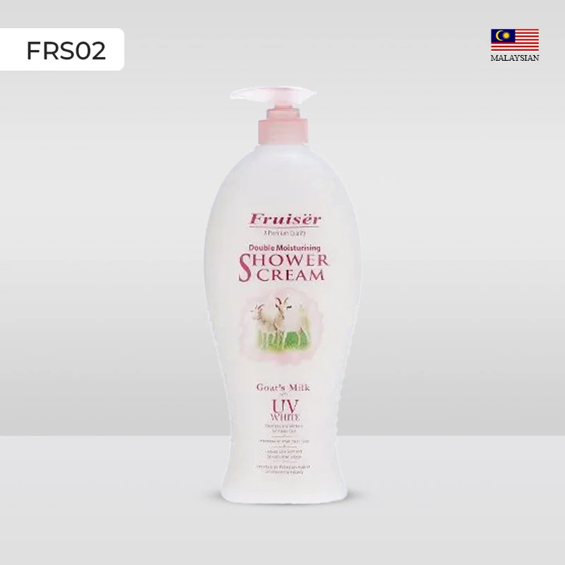 Fruiser Goat's Milk Shower Cream with UV White - 1000ml
