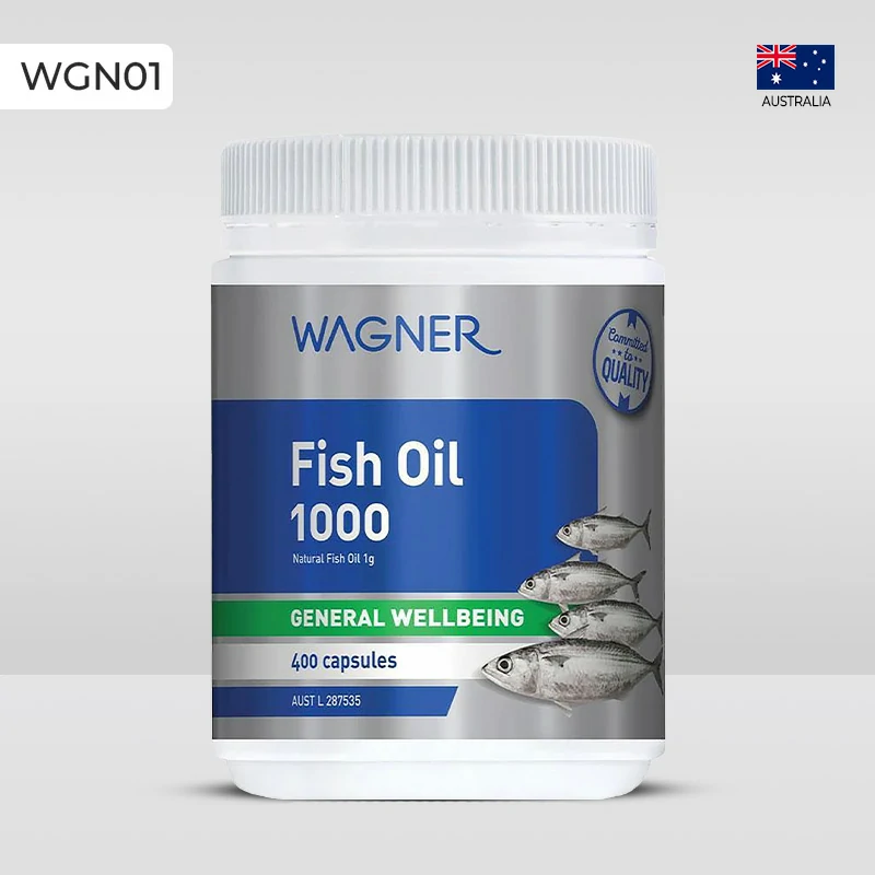 Wagner Fish Oil 1000 400 Capsules | Omega-3 Fatty Acids for Heart ...