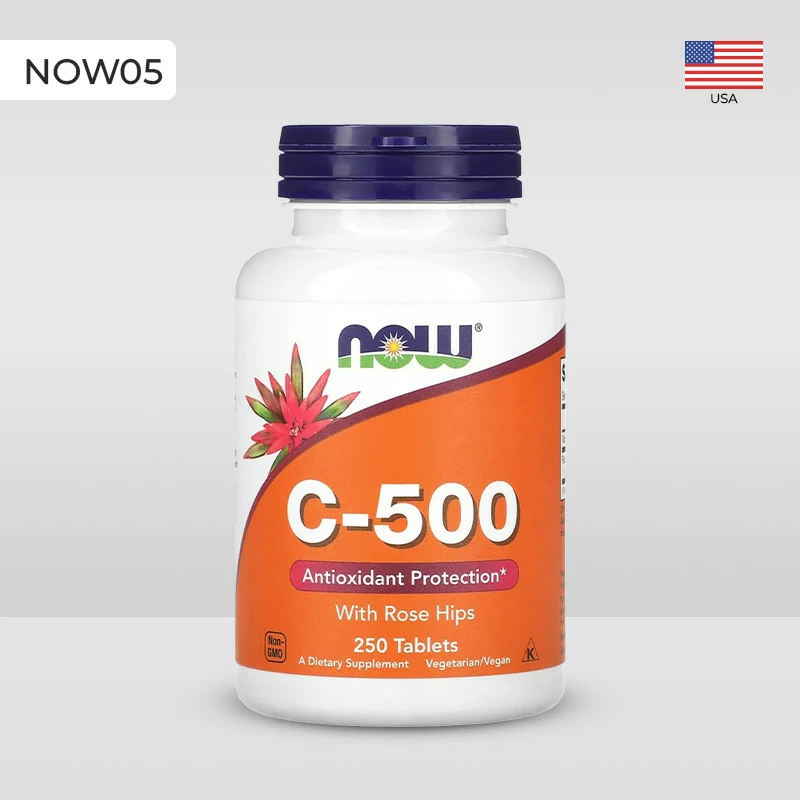 Now Foods C-500 with Rose Hips Tablets 250 | Beauty Harbour.lk Sri Lanka