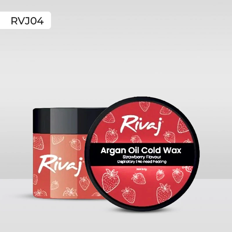 Rivaj Argan Oil Cold Wax Strawberry Extract 200g | Smooth and Refreshed ...