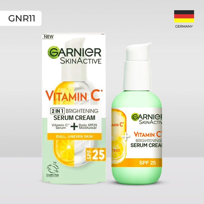 Garnier Vitamin C SPF 25 Serum Cream | Brighten & Protect